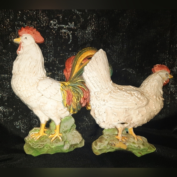 Homco | Wall Decor | Homco Vintage Rooster And Chicken Wall Decor ...